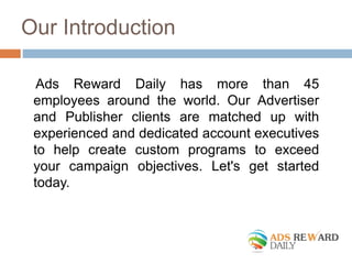 Ads Reward Daily Slide Show | PPT