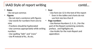 Drafting of Audit Report style guide of CAG | PPTX