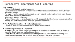 Drafting of Audit Report style guide of CAG | PPTX