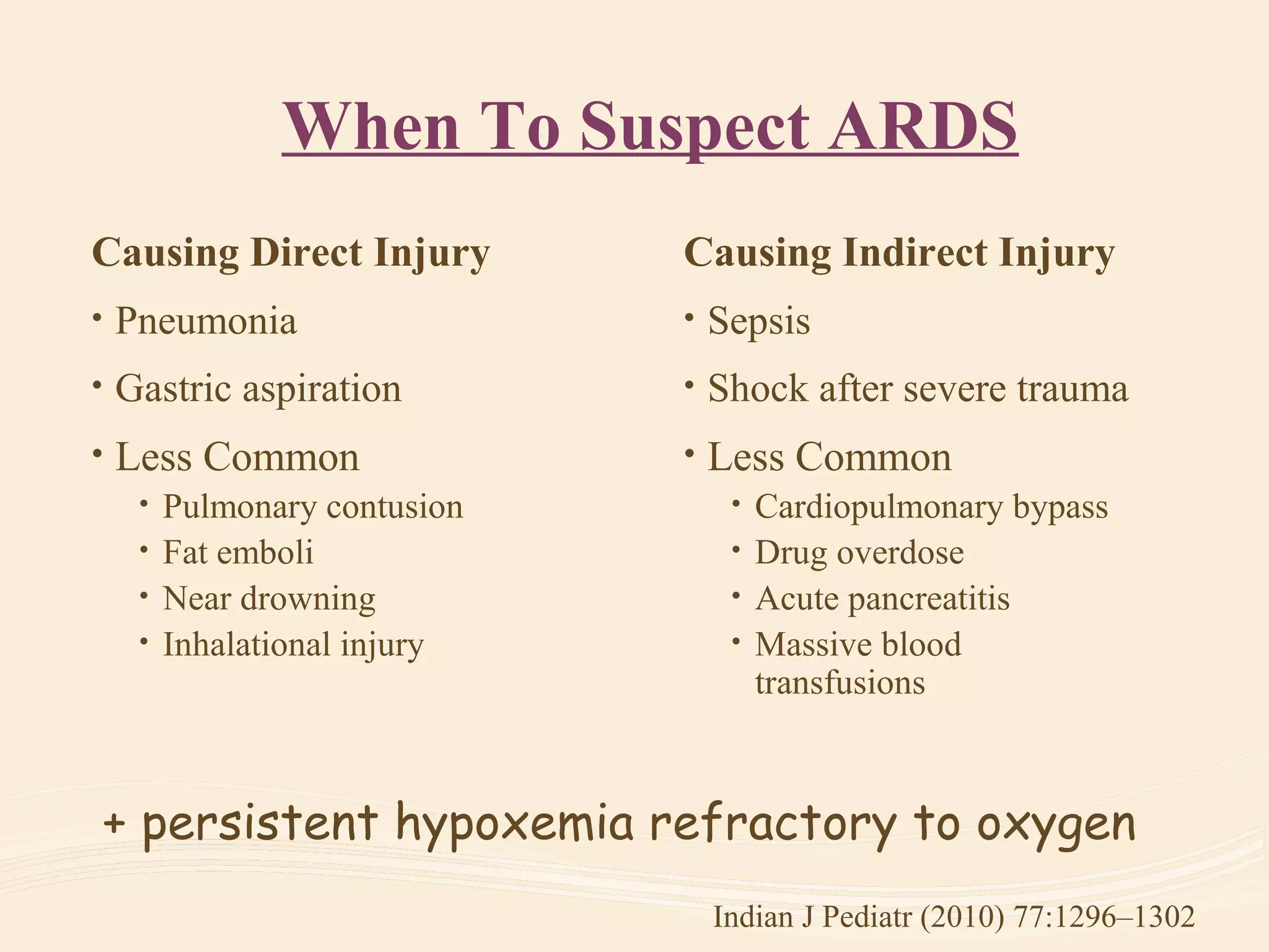 Pediatric Acute Respiratory Distress Syndrome | PPT