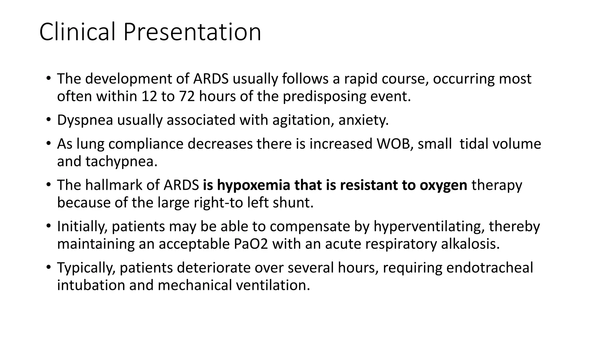 Acute Respiratory Distress Syndrome | PPTX