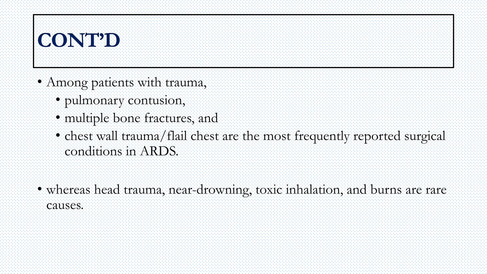 Acute Respiratory Distress Syndrome | PPTX