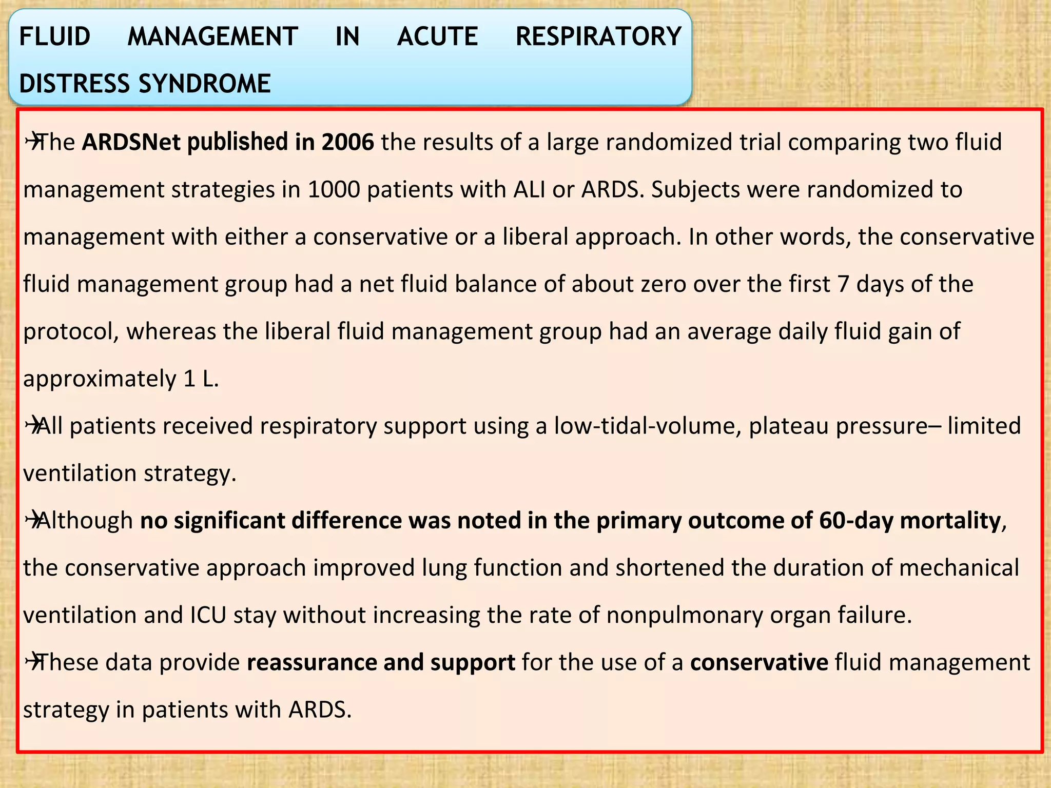 ACUTE RESPIRATORY DISTRESS SYNDROME. (ARDS) | PPTX