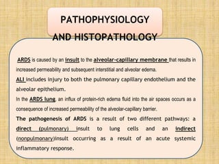 ACUTE RESPIRATORY DISTRESS SYNDROME. (ARDS) | PPTX