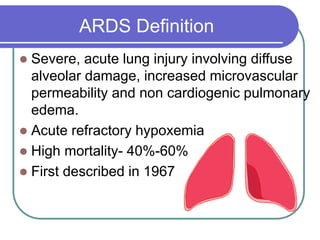 Acute Respiratory Distress Syndrome | PPTX