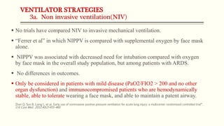 Ventilator strategies in ARDS | PPTX