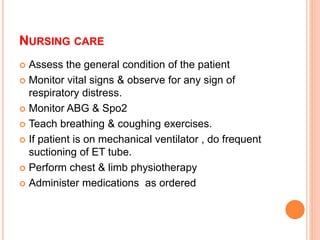 Adult respiratory distress syndrome & nursing care | PPTX
