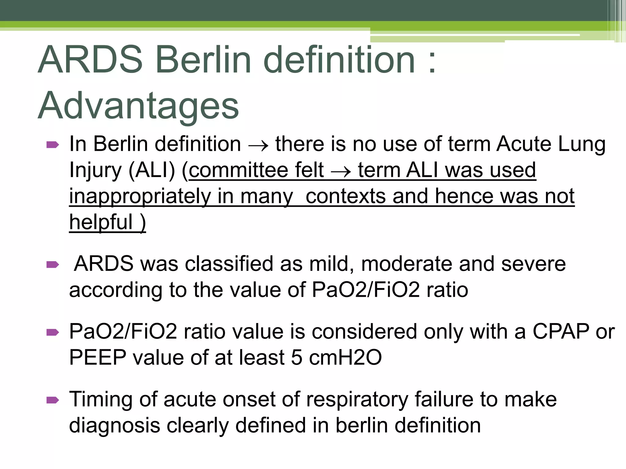 ARDS.pptx | Lung and Respiratory Health | Diseases and Conditions
