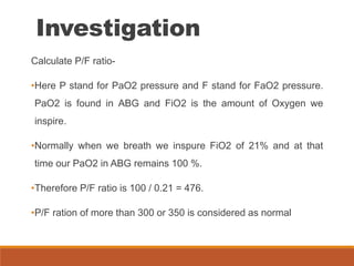 Acute respiratory Distress Syndrome - Medical and Nursing management | PPT