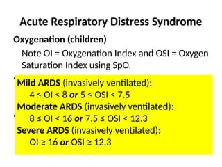 Acute respiratory distress syndrome Management | PPTX