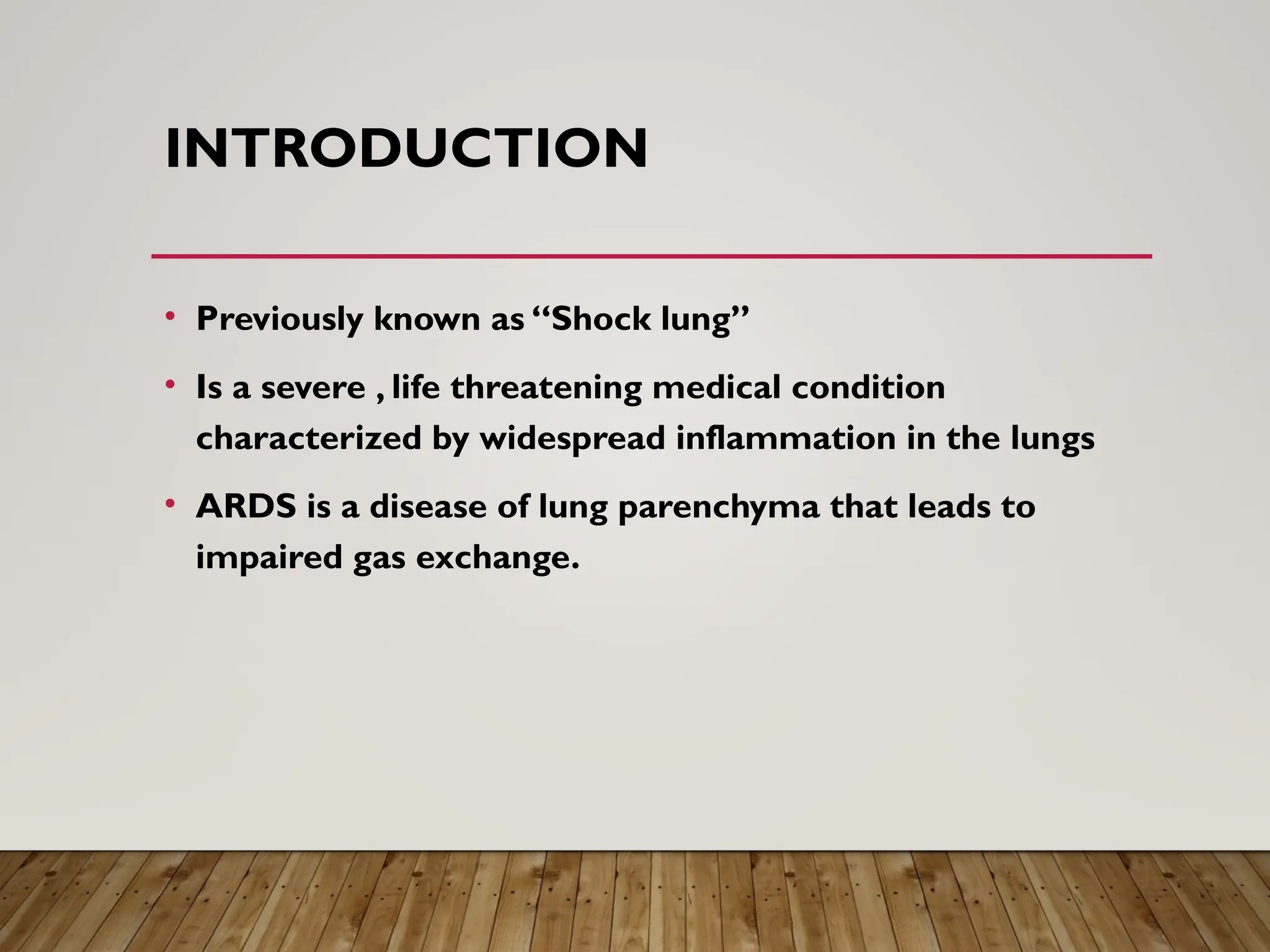 Acute Respiratory Distress Syndrome power point presentation | PPTX