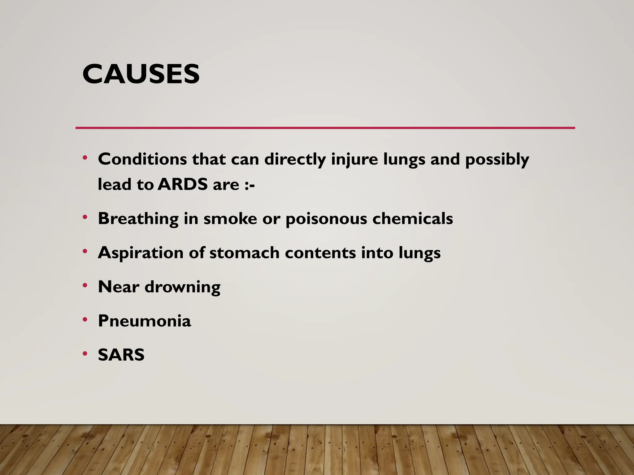 Acute Respiratory Distress Syndrome power point presentation | PPTX