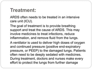 Acute respiratory distress syndrome | PPT