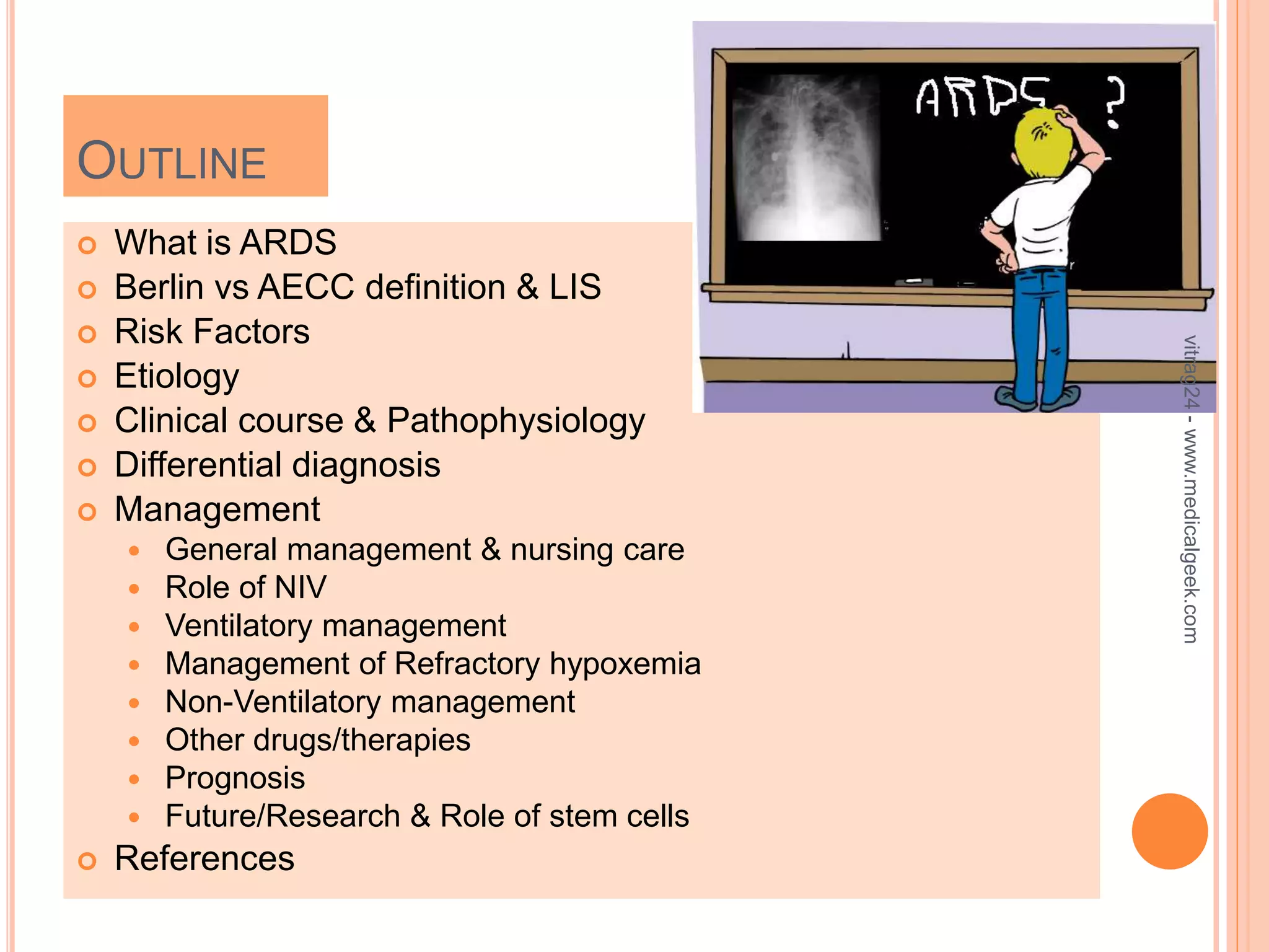 ARDS - Diagnosis and Management | PPTX