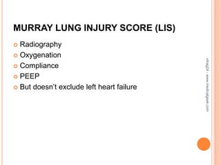 ARDS - Diagnosis and Management | PPTX