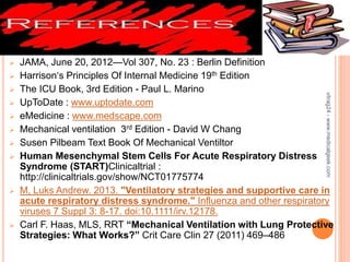 ARDS - Diagnosis and Management | PPTX