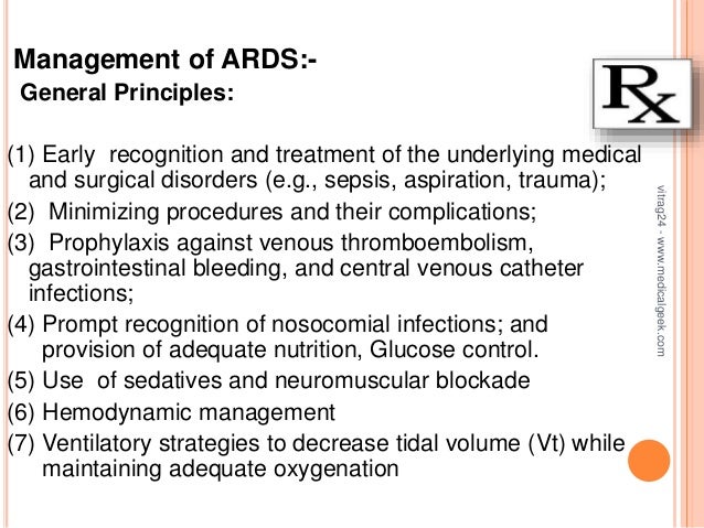 ARDS - Diagnosis and Management