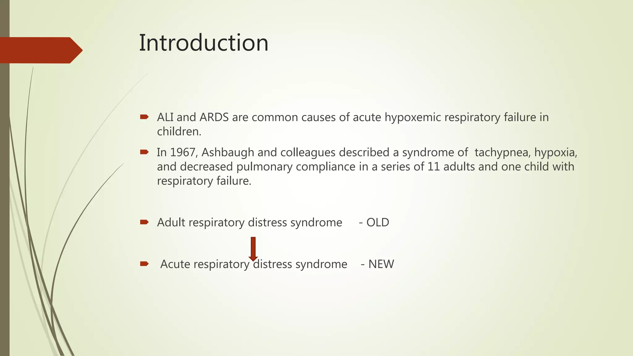 Pediatric ARDS | PPTX