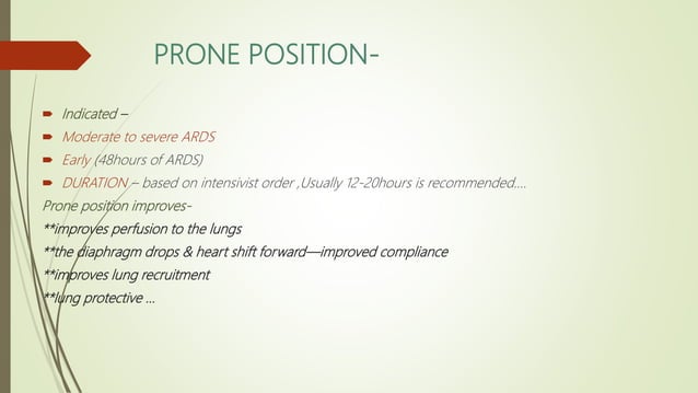 ARDS MEANING,MANAGEMENT . PRONE POSITIONING & NURSES ROLE | PPTX