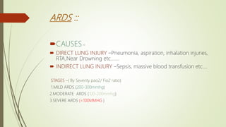 ARDS MEANING,MANAGEMENT . PRONE POSITIONING & NURSES ROLE | PPTX