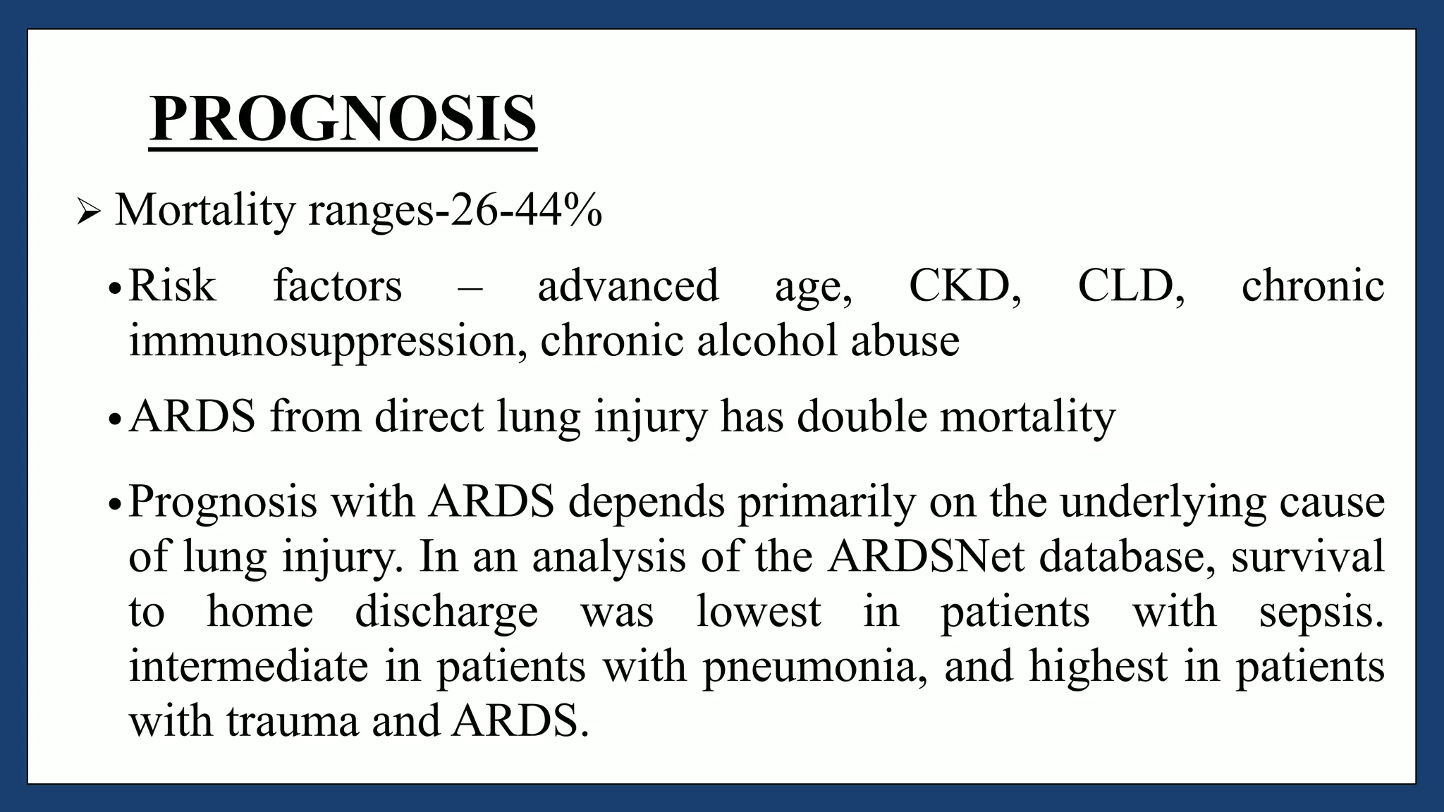 ARDS (acute respiratory distress syndrome) ppt SlideShare | PPTX