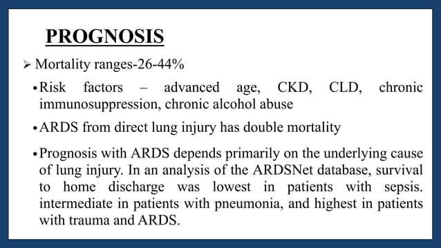 ARDS (acute respiratory distress syndrome) ppt SlideShare | PPTX