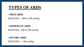 ARDS (acute respiratory distress syndrome) ppt SlideShare | PPT
