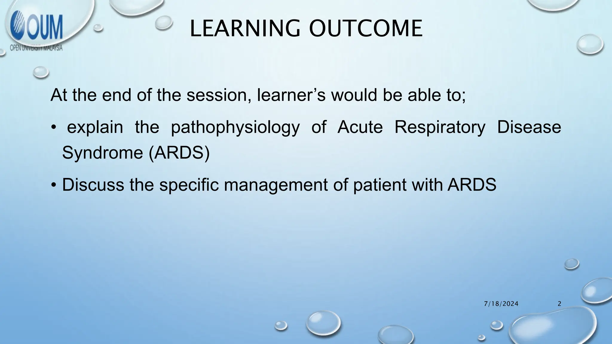 ARDS_Presentation.pptx acute respiratory disease syndrome | PPTX | Lung and Respiratory Health ...