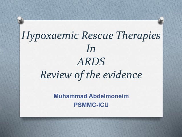 Ards refractory hypoxemia | PPTX