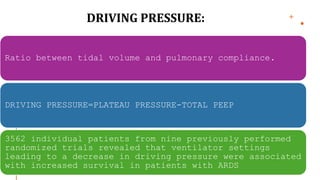 ARDS VENTILATOR DR.MANISHA.pptx emergency physician | PPTX
