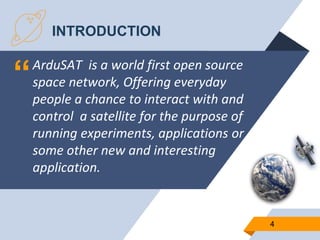 Ardu sat (Arduino based satellite) | PPTX