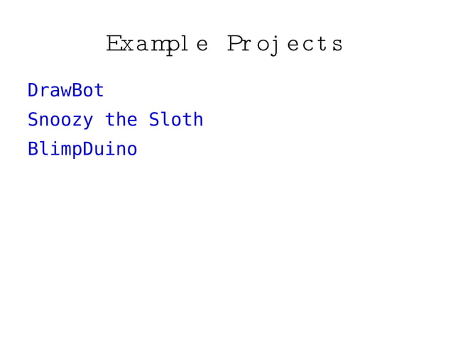 Arduino and Physical Computing | ODP