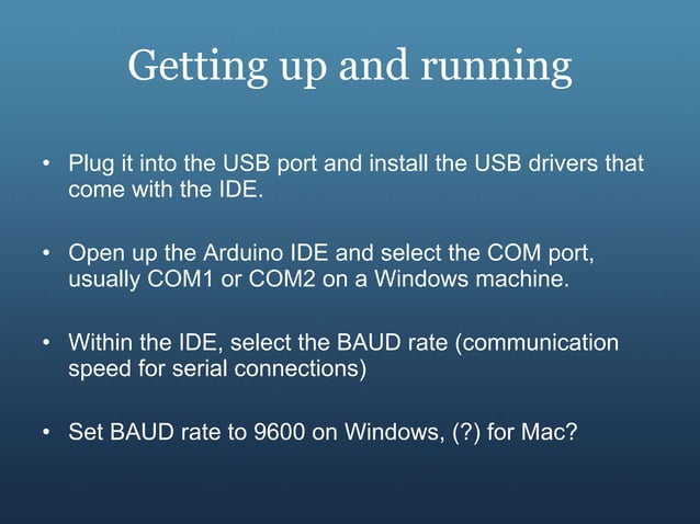 Intro to Arduino | PPT