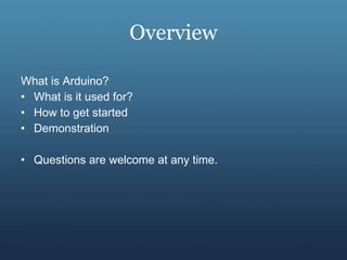 Intro to Arduino | PPT