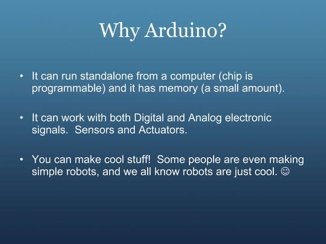 Intro To Arduino