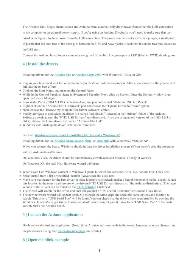 Notes About Arduino Pdf