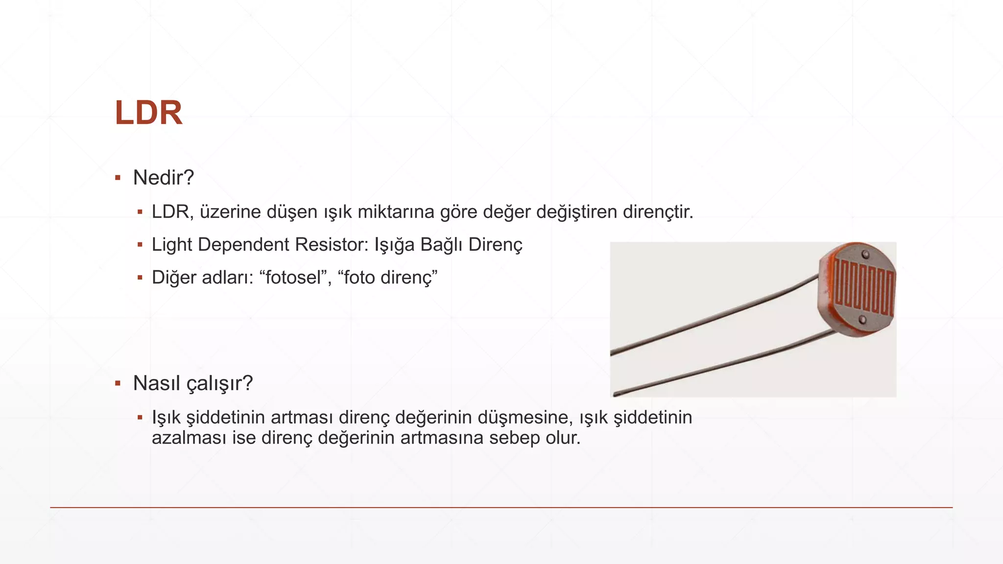 Arduino ile LDR Uygulaması | PPTX