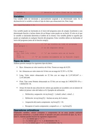 Manual de Arduino | PDF