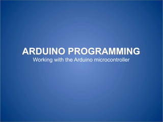 Arduin0.ppt | Programming Languages | Computing