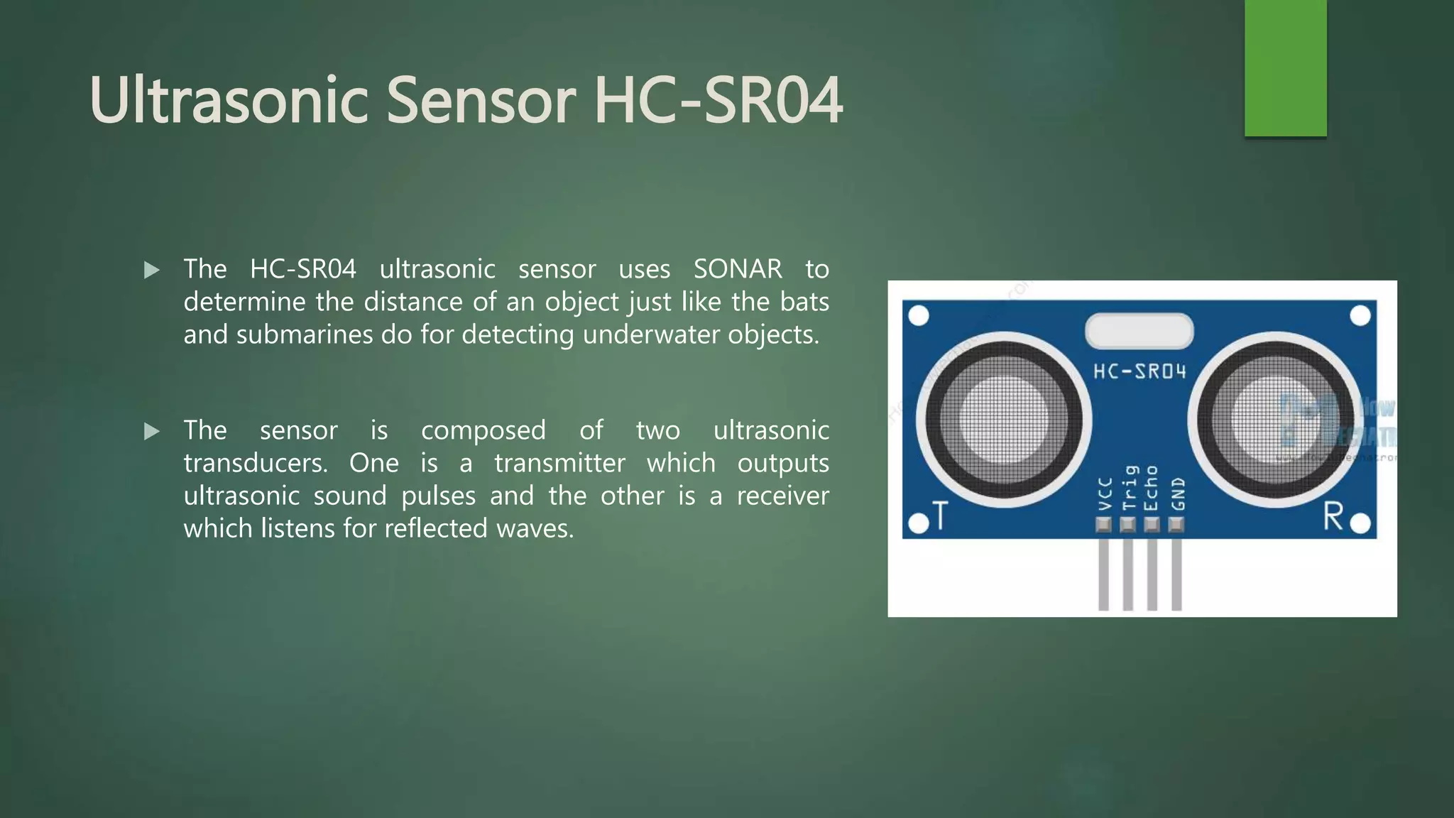 Arduino Ultrasonic Sensor | PPT
