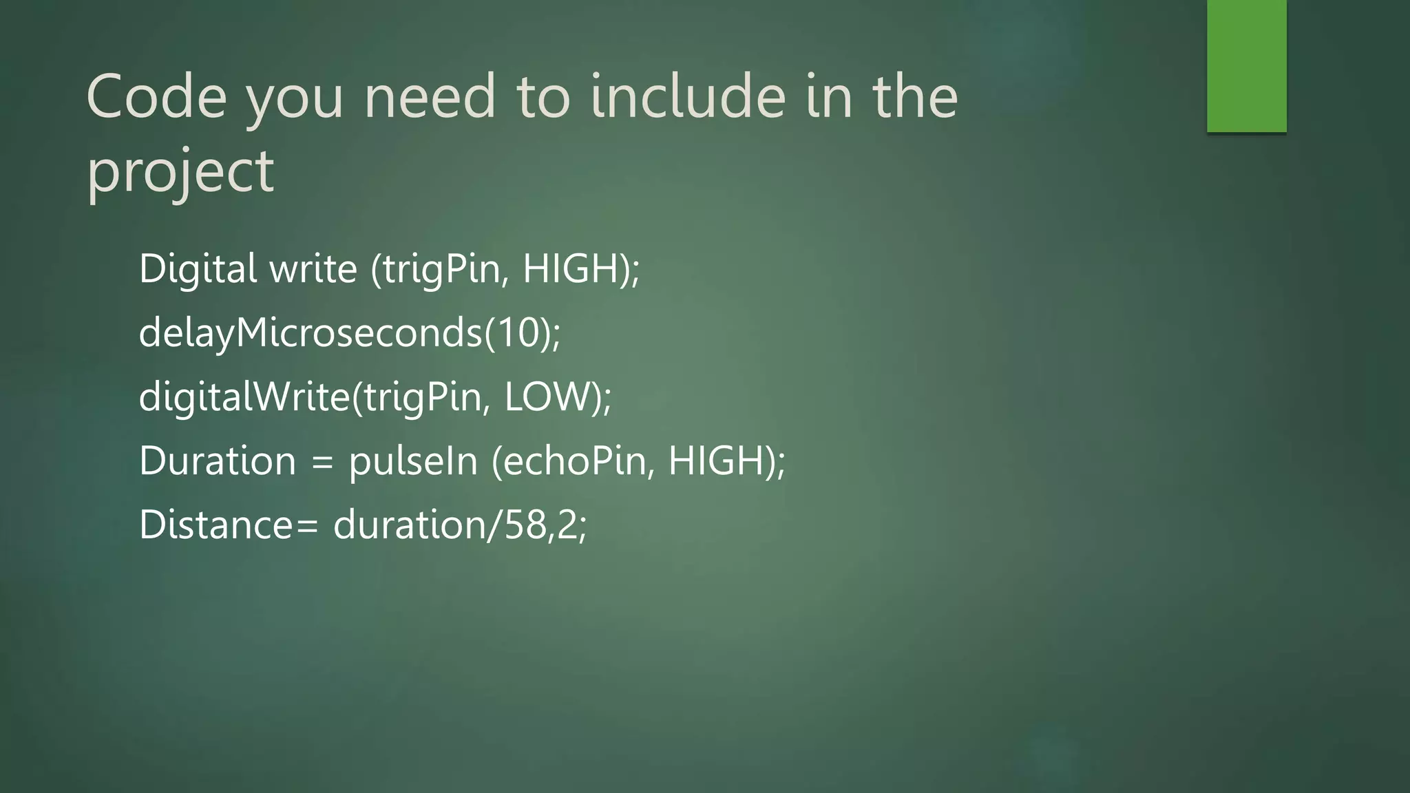 Arduino Ultrasonic Sensor | PPTX