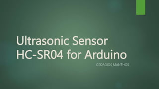 Arduino Ultrasonic Sensor | PPTX