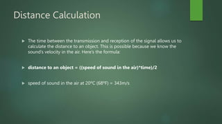 Arduino Ultrasonic Sensor | PPTX