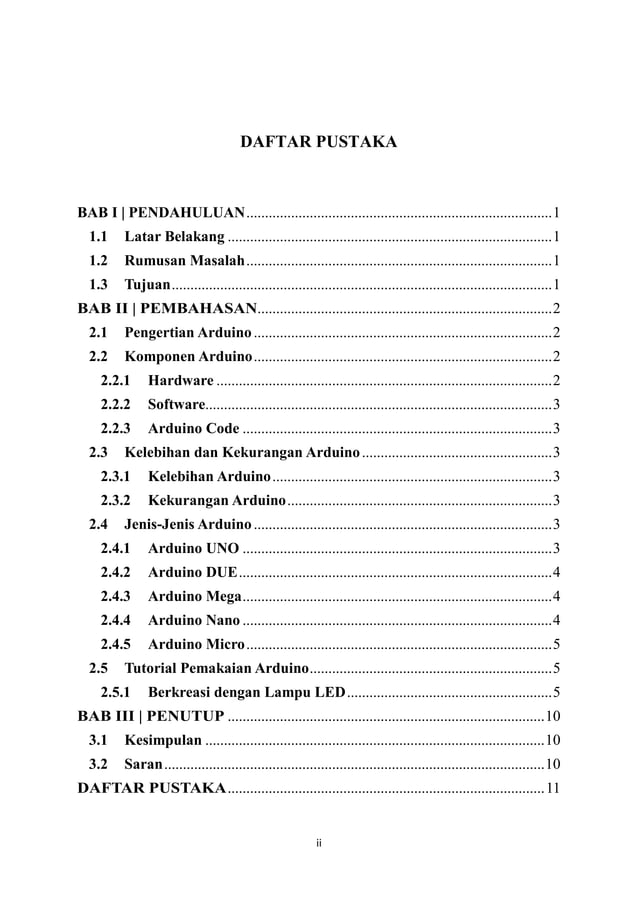 Makalah tentang ARDUINO dan cara penggunaannya. | DOCX