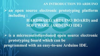 POWERPOINT PRESENTATION ABOUT THE PARTS OF ARDUINO UNO | PPTX