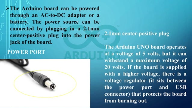 POWERPOINT PRESENTATION ABOUT THE PARTS OF ARDUINO UNO | PPTX
