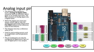 Arduino microcontroller ins and outs with pin diagram | PDF