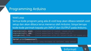 INFORMATIKA SMANSA ARDUINO PROGRAMMING Eko Sefriyanto Adhi, S.Pd. | PPT