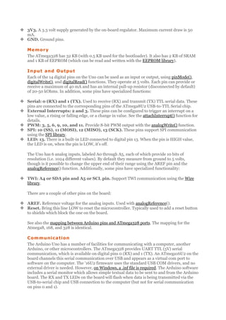 Arduino a000066-datasheet | PDF