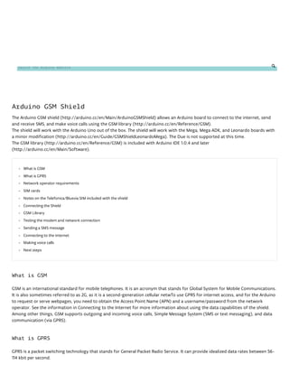 Arduino arduino gsm-shield .... helpful to b.tec students | PDF ...